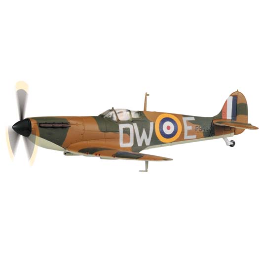 Corgi AA39204B Supermarine Spitfire MkI, P9433, DW-E, 610 Sqn Biggin ...