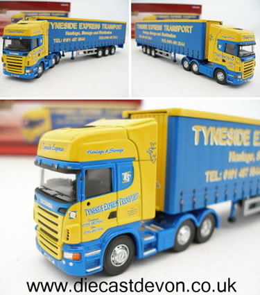 Corgi CC18101 Tyneside Express Scania R Series Topline Curtainside ...
